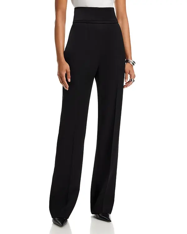 Alexander McQueen Grain De Poudre Cigarette Trousers - Black