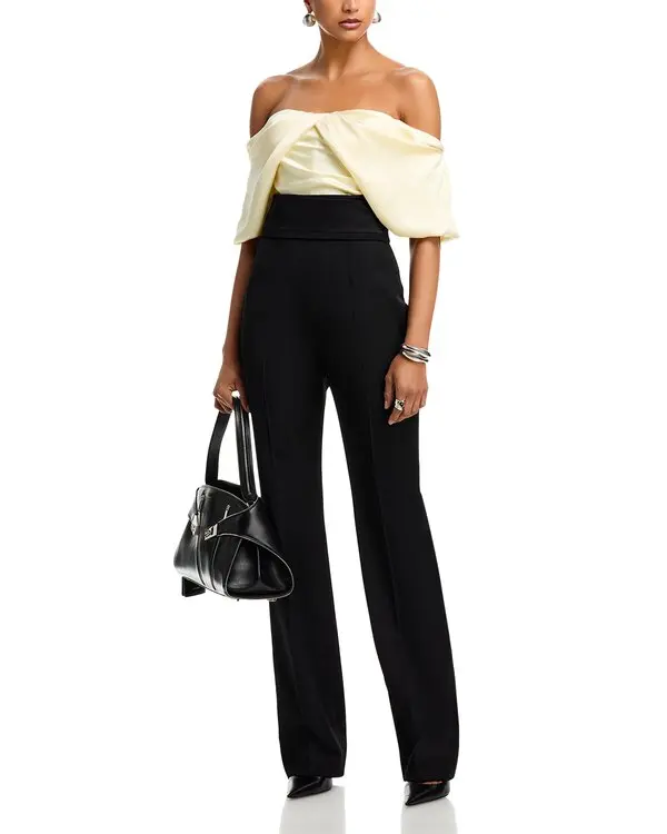 Alexander McQueen Grain De Poudre Cigarette Trousers - Black