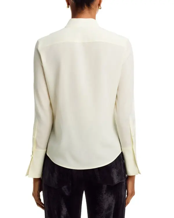 Alexander McQueen Silk Crepe De Chine Blouse - Cream