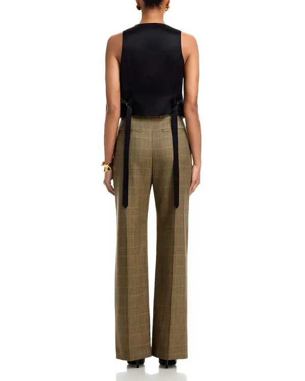 Alexander McQueen Checked Wool And Silk Vest