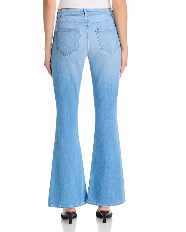 L'Agence Taney Low Rise Sneaker Flare Jeans - Pacific