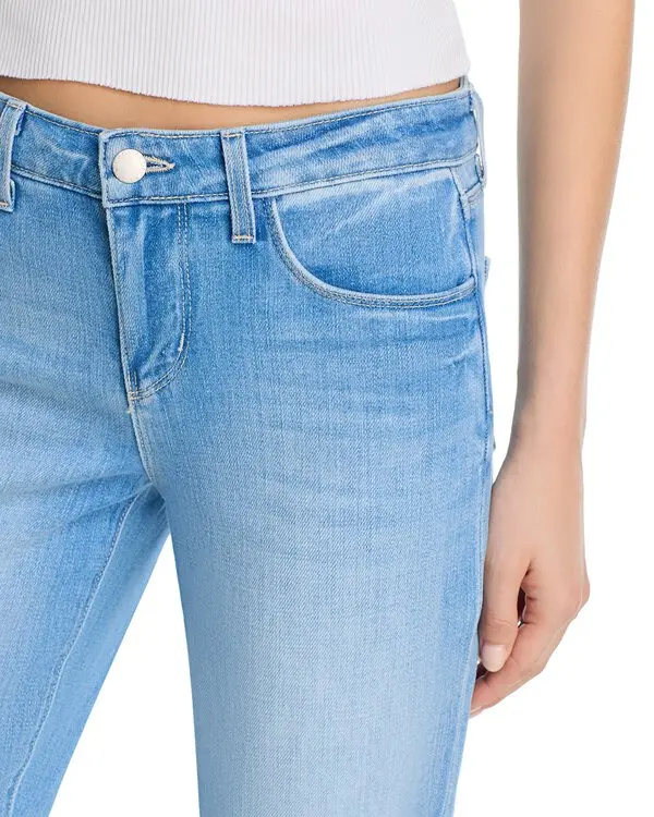 L'Agence Taney Low Rise Sneaker Flare Jeans - Pacific