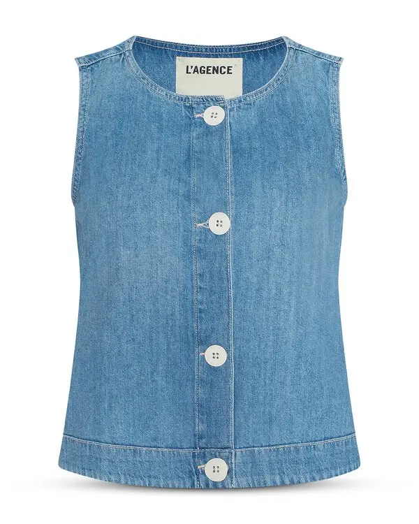 L'Agence Sleeveless A-line Top