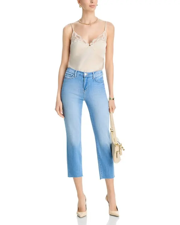 L'Agence Sada High Rise Slim Crop Jeans