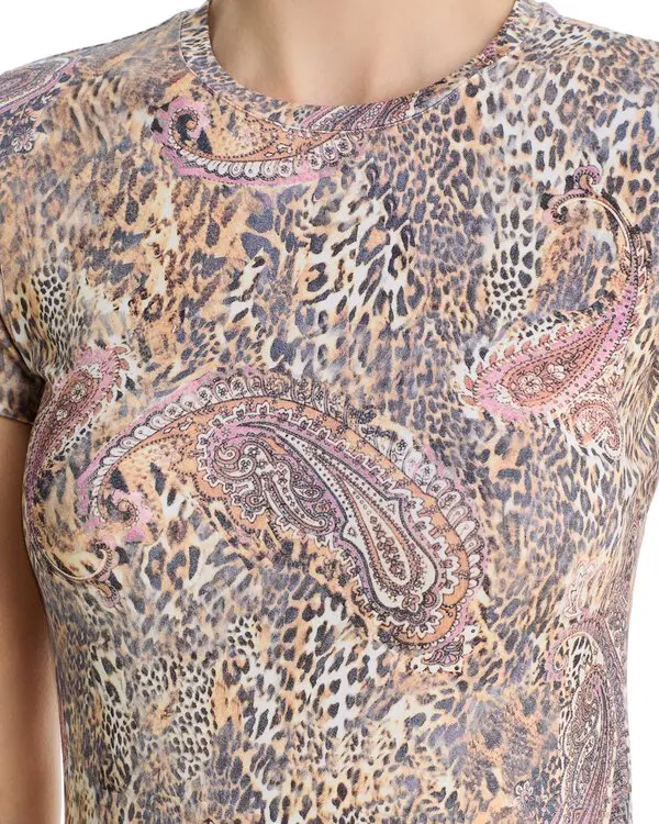 L'Agence Ressi Crewneck Graphic Print Tee