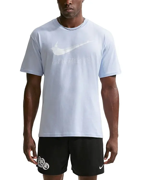 Nike Athletic Club Glitz Tee - Hydrogen Blue/white