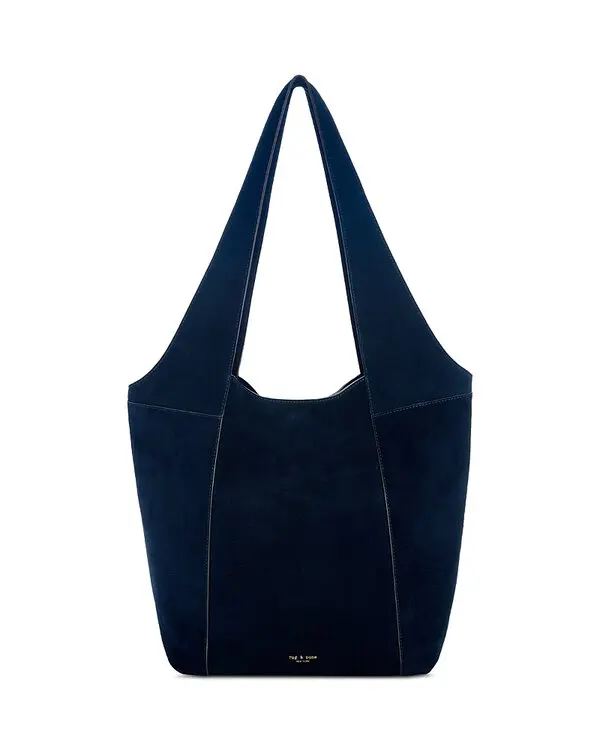 Rag & Bone Suede Shopper Tote - Navy
