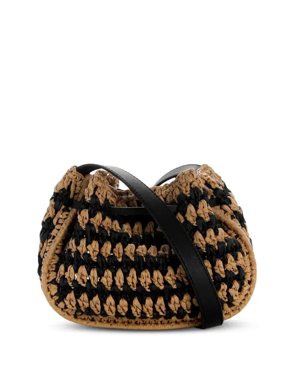 Rag & Bone River Small Woven Crossbody Bag - Black Multi