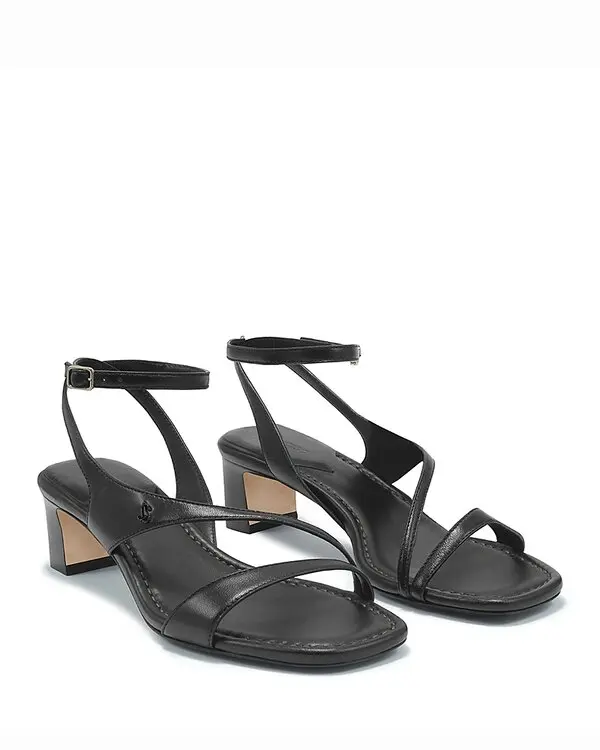 JIMMY CHOO Faye Block Heel Sandals - Black