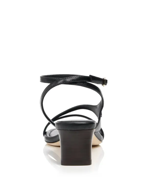 JIMMY CHOO Faye Block Heel Sandals - Black
