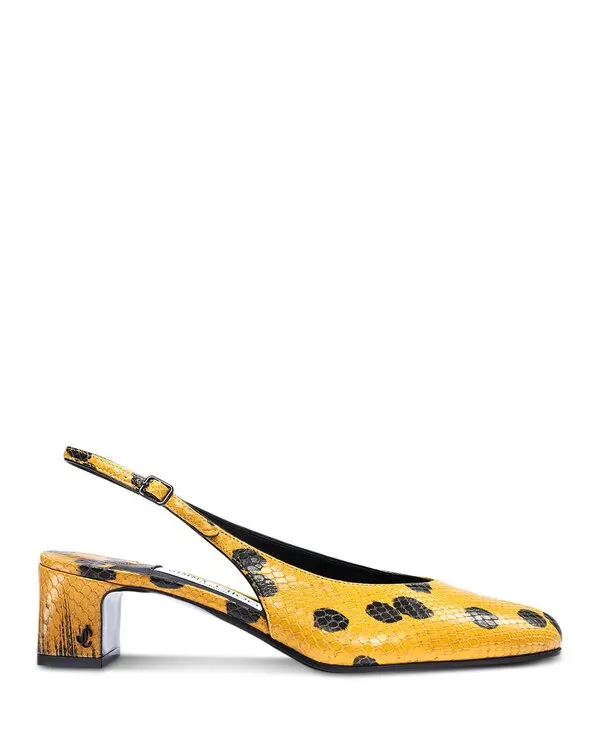 JIMMY CHOO Eyla 45 Slingback Pumps - Cigar/black