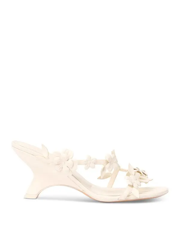 Simkhai Willow Leather Sandals With Floral Embellishments