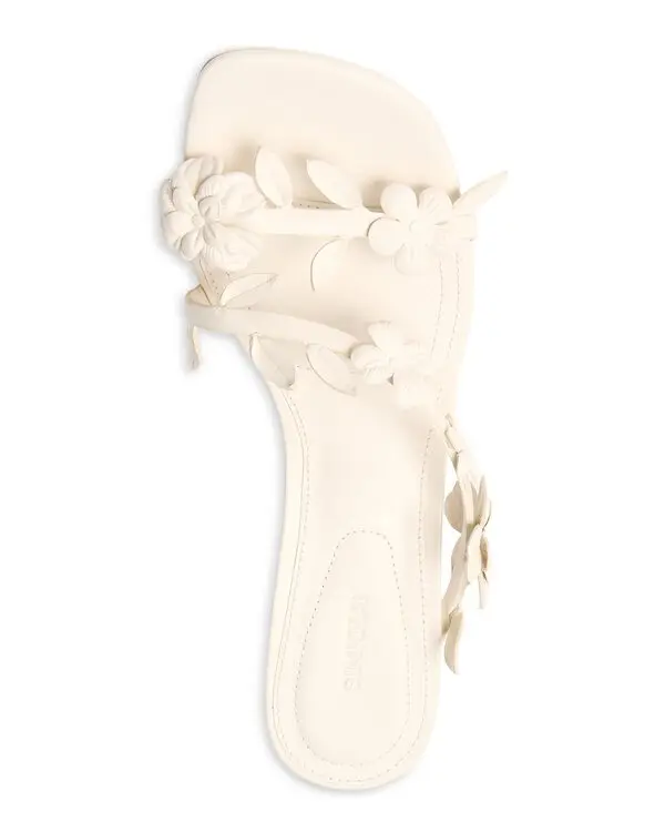 Simkhai Willow Leather Sandals With Floral Embellishments