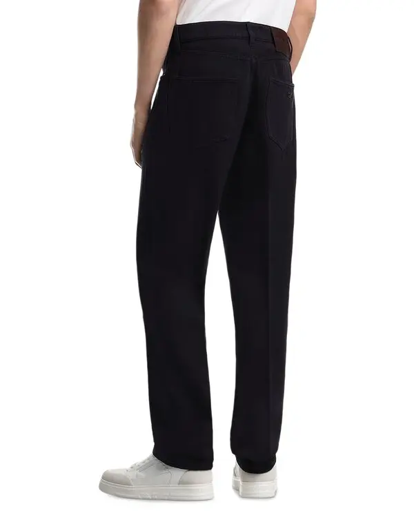 Emporio Armani Cotton & Hemp Blend Regular Fit Jeans