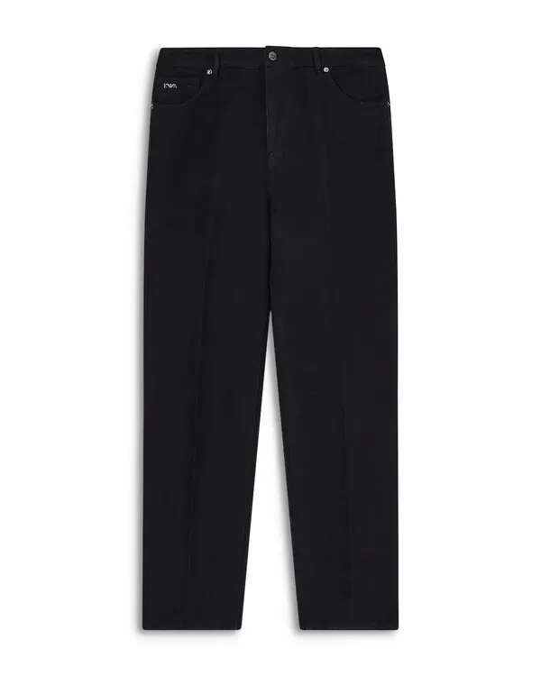 Emporio Armani Cotton & Hemp Blend Regular Fit Jeans