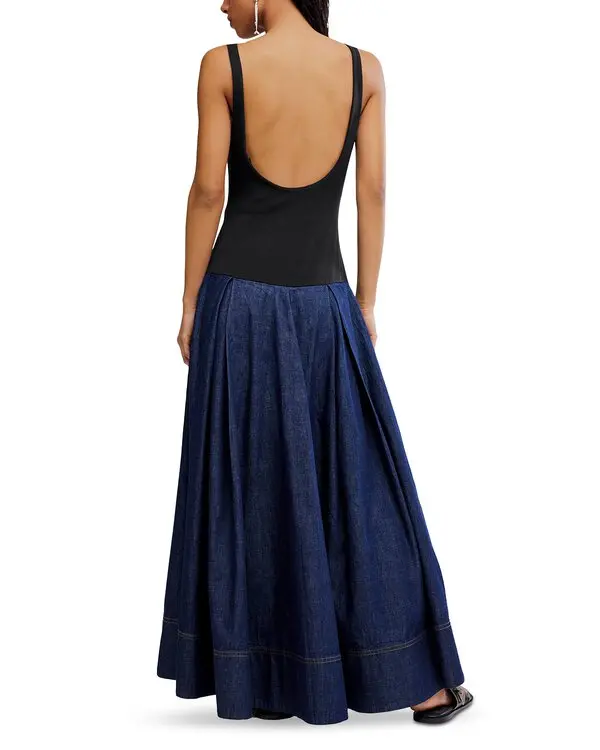 Free People Elio Scoop Neck Maxi Dress