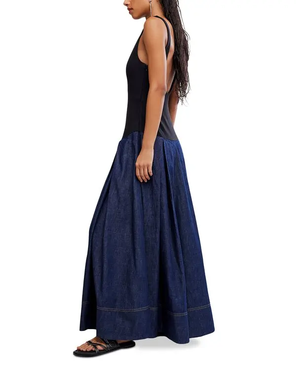 Free People Elio Scoop Neck Maxi Dress
