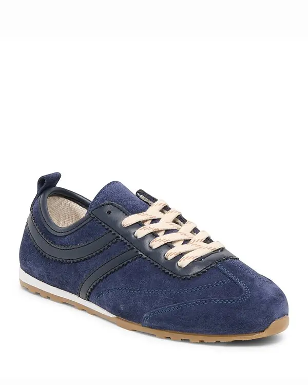 Dolce Vita Viper Lace Up Sneakers - Navy Suede