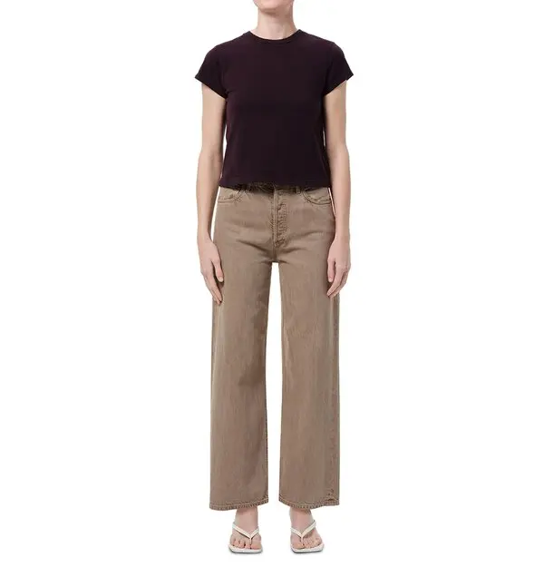 AGOLDE Ren High Rise Wide Leg Jeans - Trail