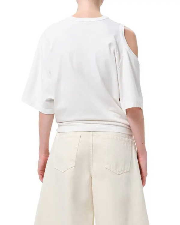 AGOLDE Shoulder Cut Out T-shirt