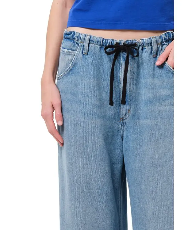 AGOLDE Shaw Drawstring Wide Leg Jeans - Script