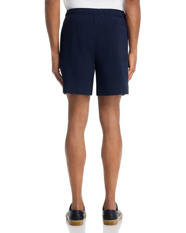 FRAME Regular Fit Seersucker Shorts - Navy