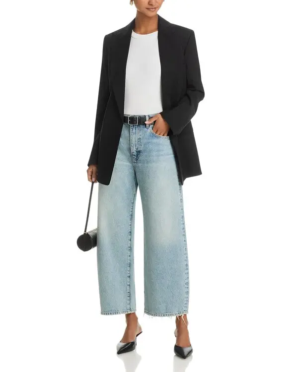 FRAME The Bow High Rise Crop Jeans