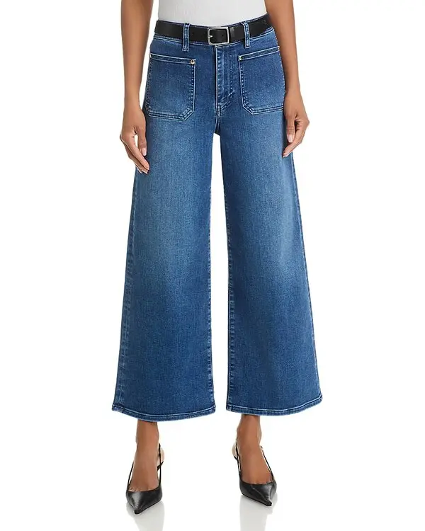 FRAME Le Slim Palazzo Crop High Rise Jeans