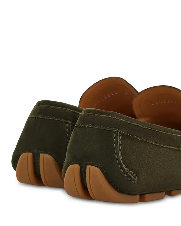 FERRAGAMO Gancini Ornament Driver Loafers