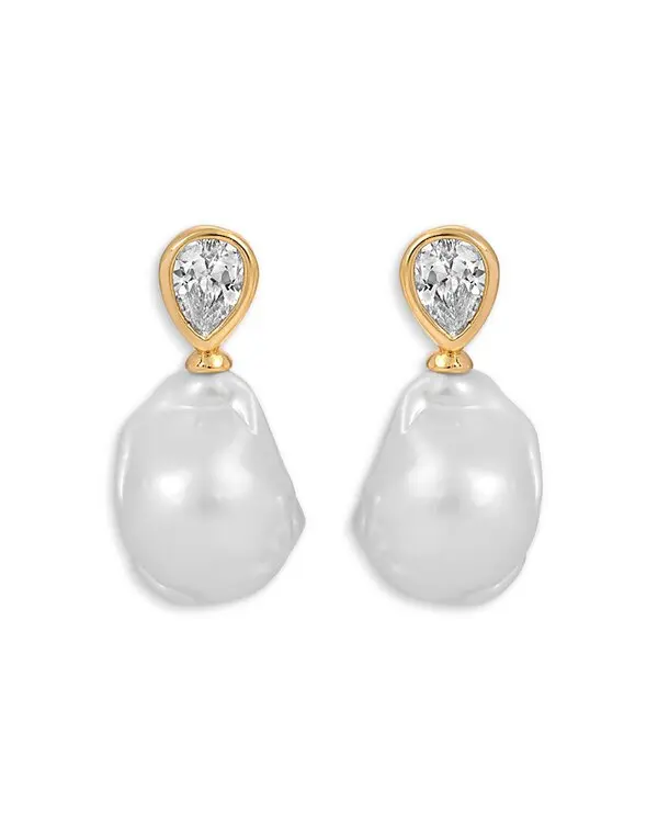Ettika Heirloom Freshwater Pearl Earrings, 1l - Gold