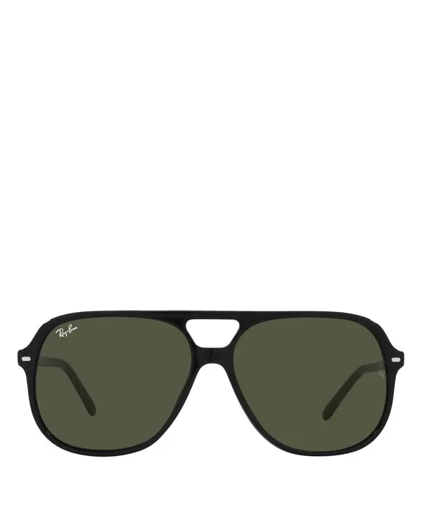 Ray-ban Bill Square Sunglasses, 56mm - Black