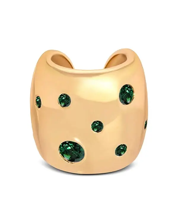 Ettika Scattered Crystal Ear Cuff - Green