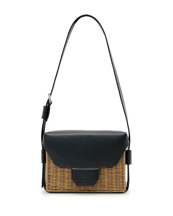ALLSAINTS Monique Shoulder Bag - Biscuit/blue