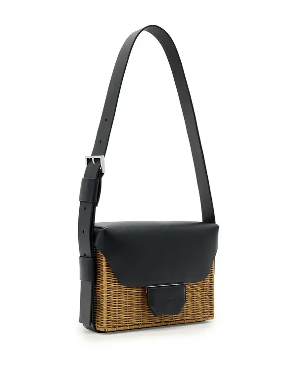 ALLSAINTS Monique Shoulder Bag - Biscuit/blue
