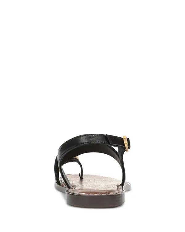 Sam Edelman Grace Flat Sandals - Black