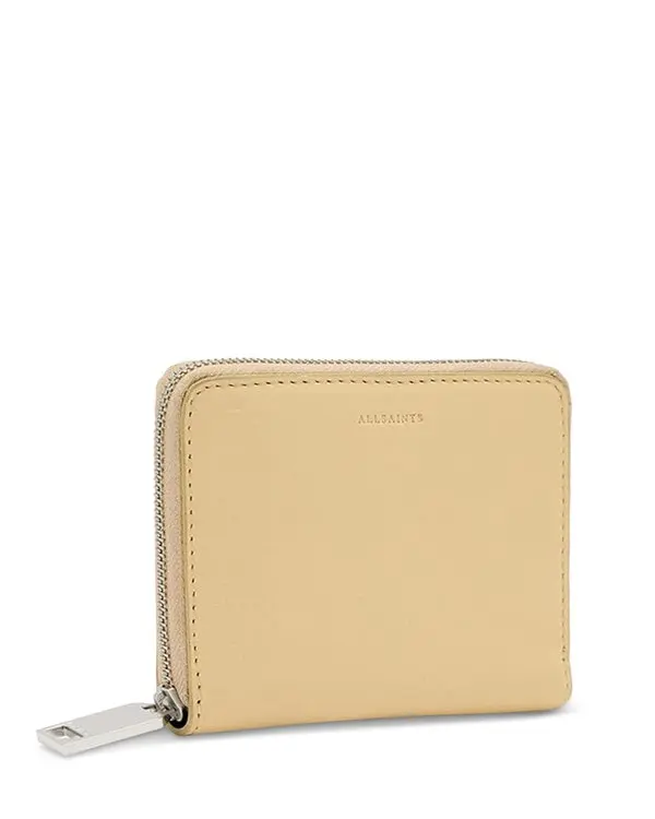 ALLSAINTS Lena Hex Small Leather Wallet - Mellow Yellow