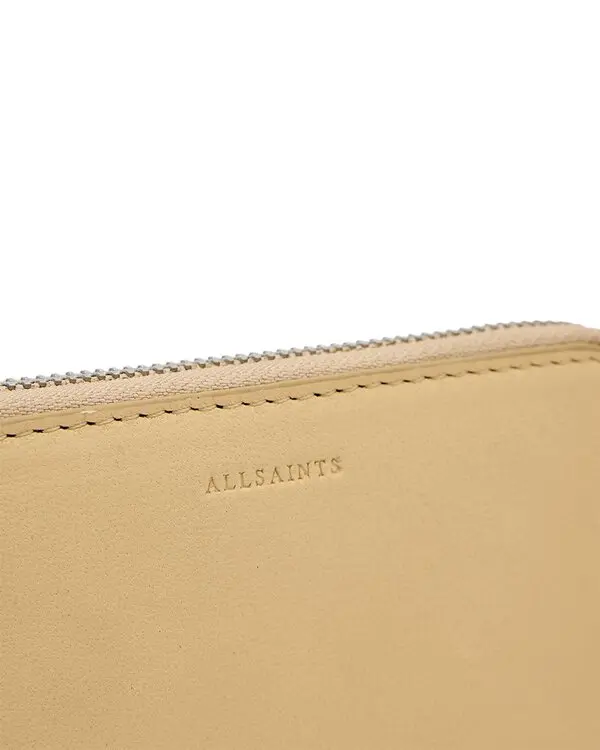 ALLSAINTS Lena Hex Small Leather Wallet - Mellow Yellow