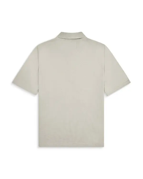 PAPER PLANES French Terry Script Weld Quarter Zip Polo