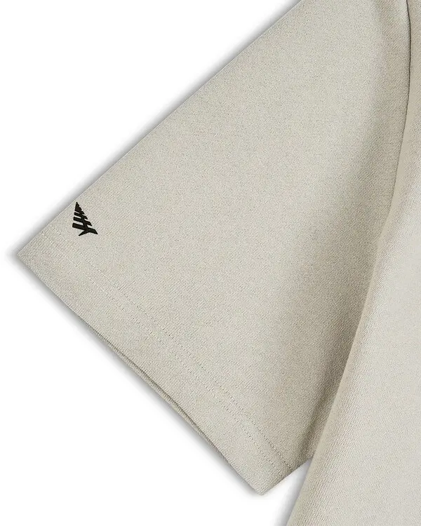 PAPER PLANES French Terry Script Weld Quarter Zip Polo