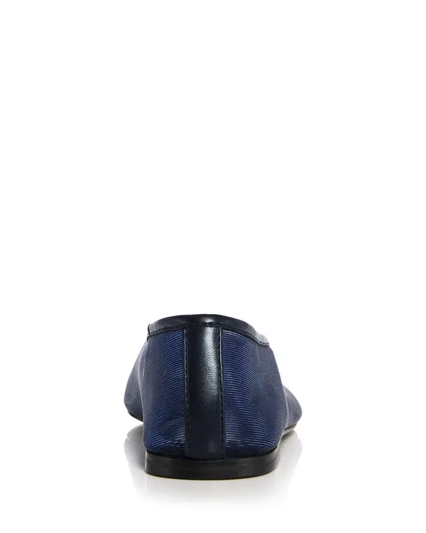 Aqua Annie Ballet Flats - Navy Mesh