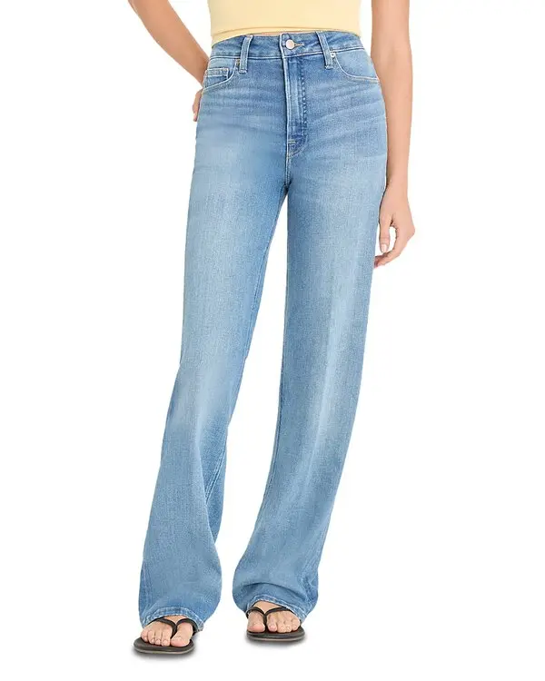 Good American Soft Tech Good True High Rise Straight Jeans - Indigo