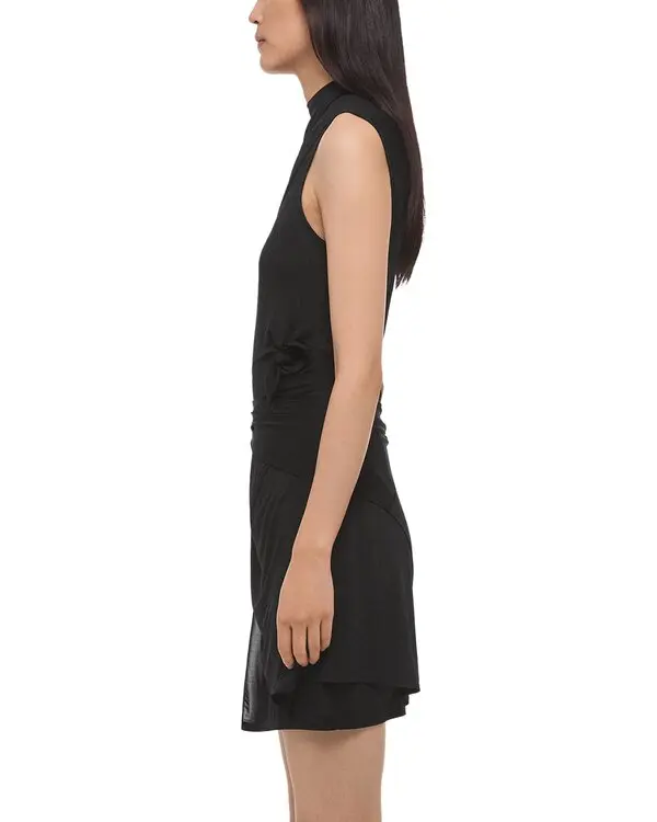 Helmut Lang Draped Knot Mini Dress