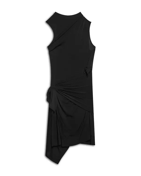 Helmut Lang Draped Knot Mini Dress
