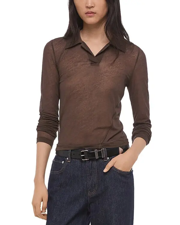Helmut Lang Twisted Polo Top