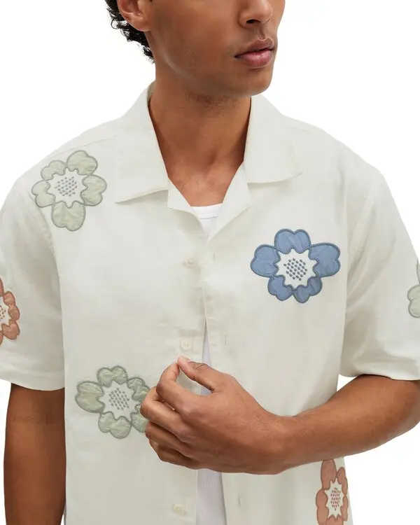 WAX LONDON Didcot Floral Graphic Shirt