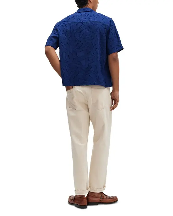WAX LONDON Curzon Weaving Shapes Graphic Shirt