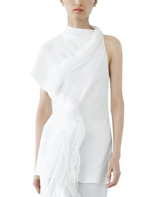 Tove Yareli Draped Top With Silk Trim
