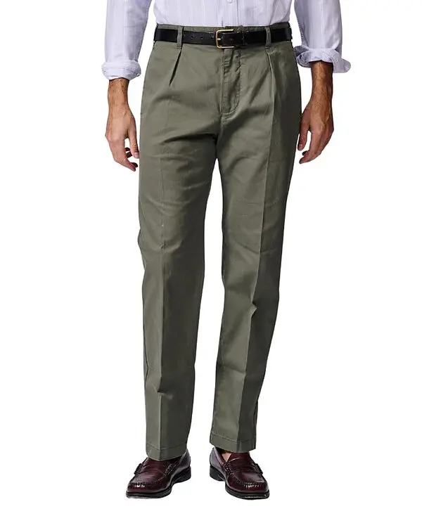 AUBIN Mareham Relaxed Fit Suit Trousers - Khaki