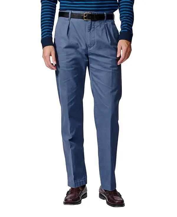 Aubin Mareham Relaxed Fit Suit Trousers - Washed Blue