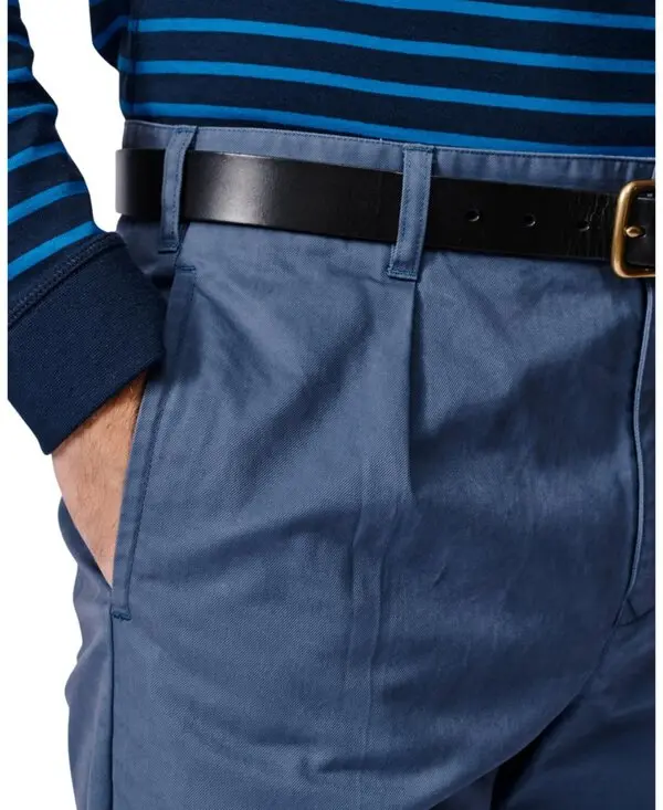 Aubin Mareham Relaxed Fit Suit Trousers - Washed Blue